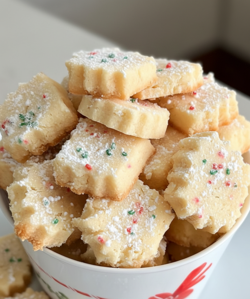 4 Ingredient Christmas Shortbread Cookie Bites: Simple, Buttery, and ...